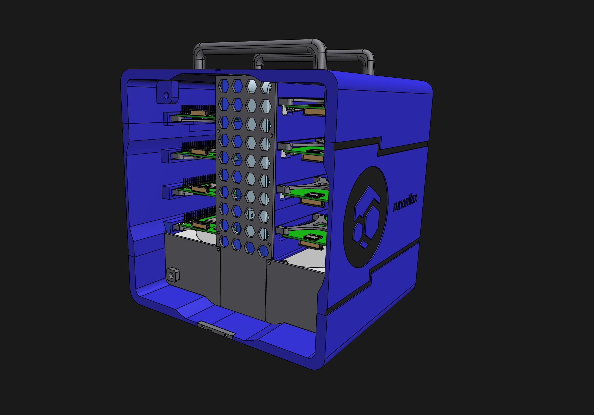 FLUX CUMULUS NODE FULL CASE by Stefano Schito | Download free STL model ...
