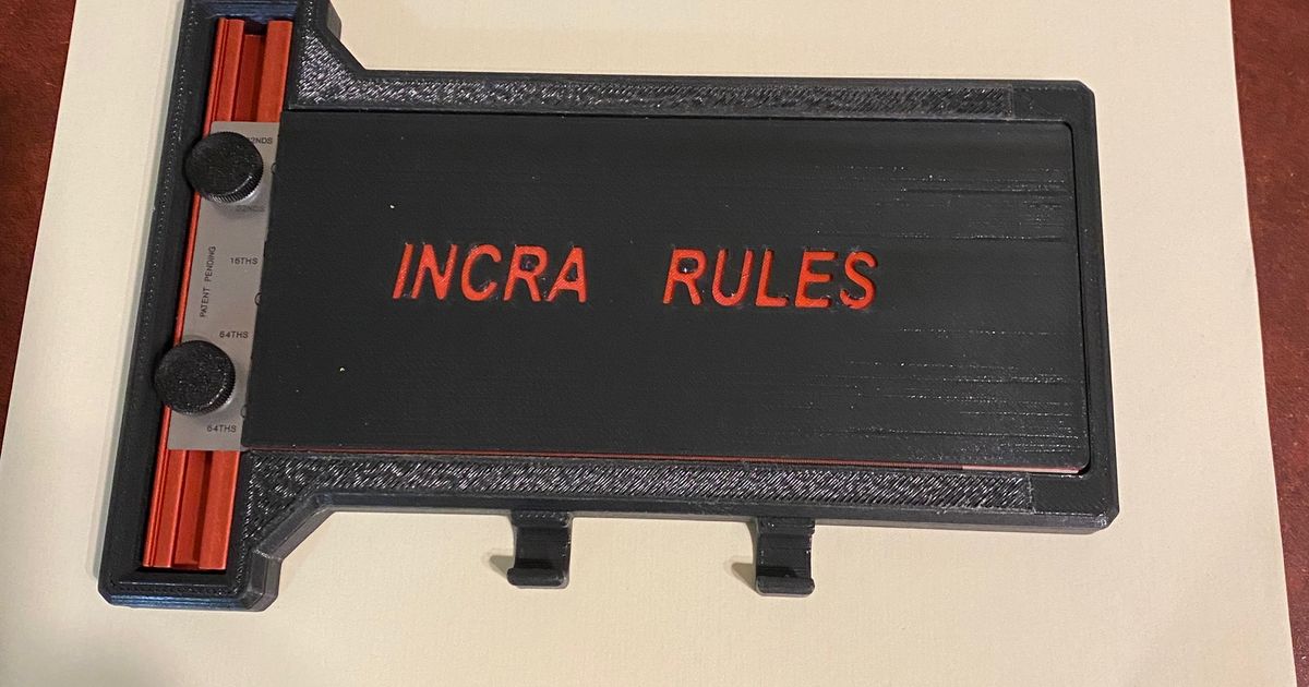 INCRA precision marking rule 6" SAE-imperial version by Asus1357 ...