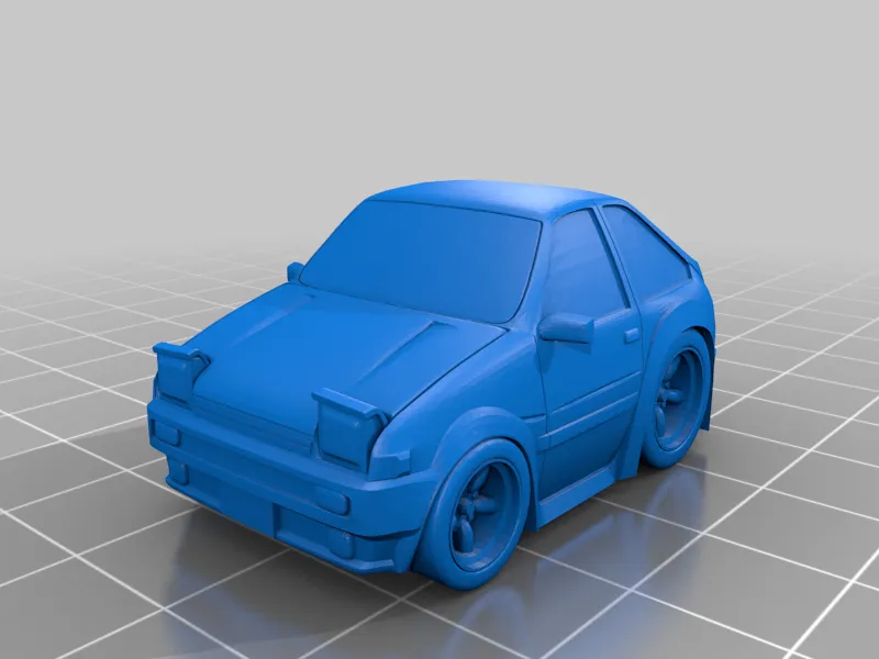 Toyota AE86 Trueno Keychain by CazGaming | Download free STL model ...