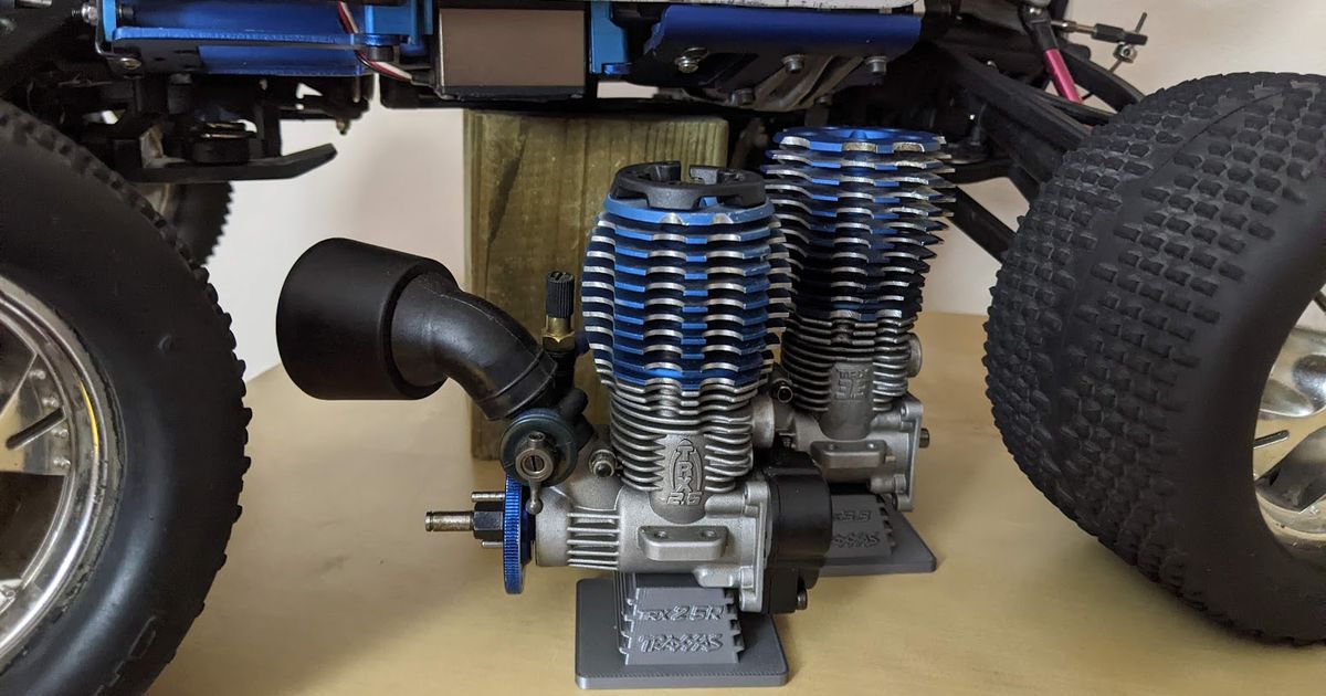 Display stand for RC nitro engine Traxxas TRX 2.5R by ByPS128 ...