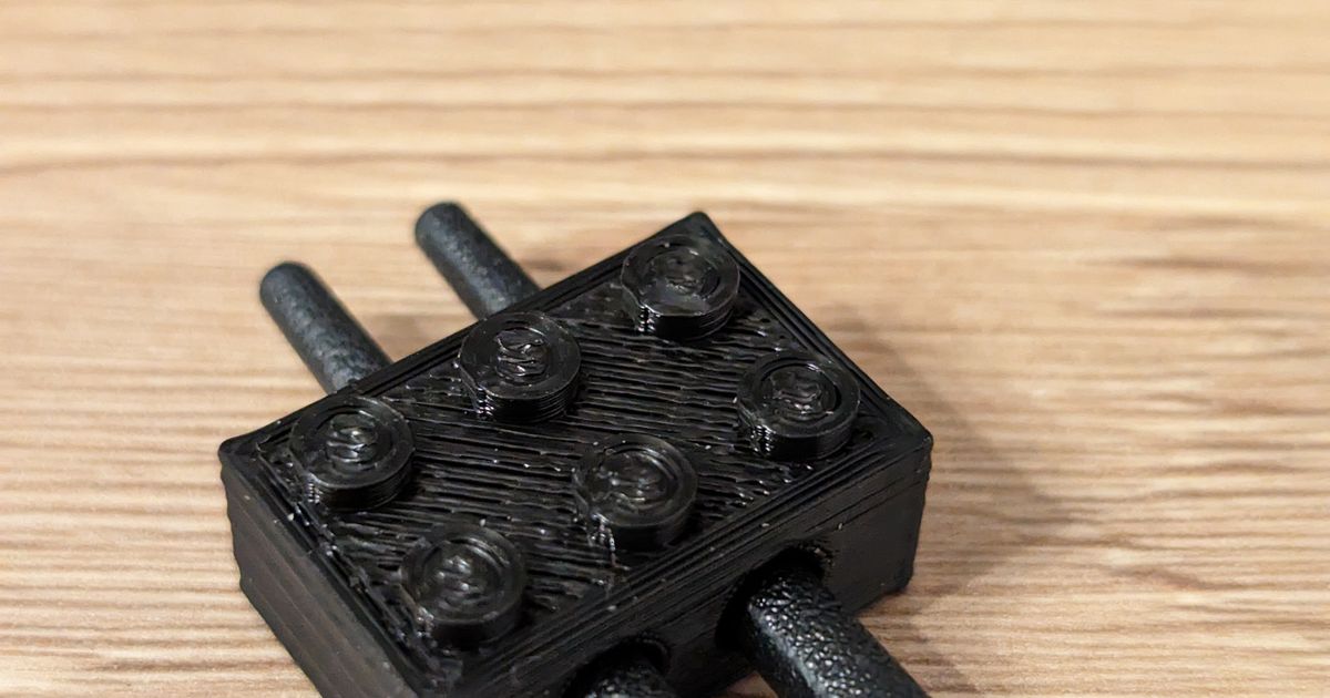 Lego style chopstick holder by Zero Makes | Download free STL model ...