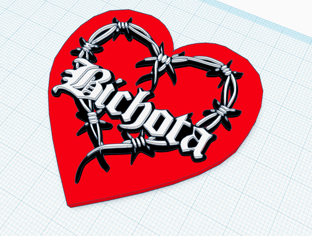 Decoración de pared Logo Bichota Karol G by Maverick_3D_ | Download ...