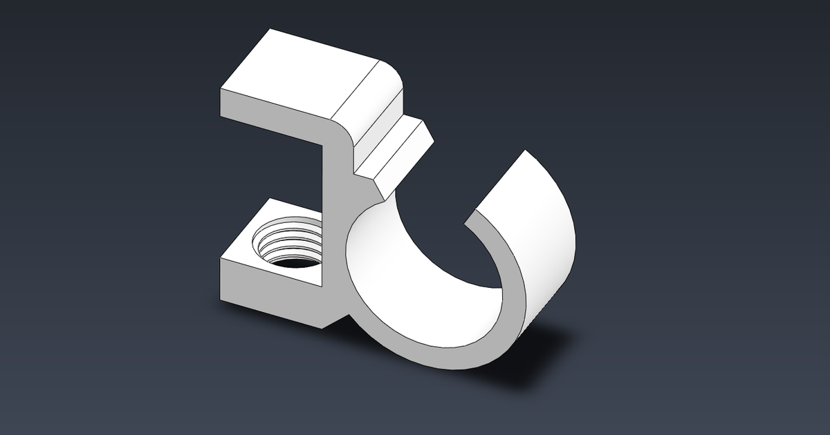 Desk cable management clips by mladendeni | Download free STL model ...