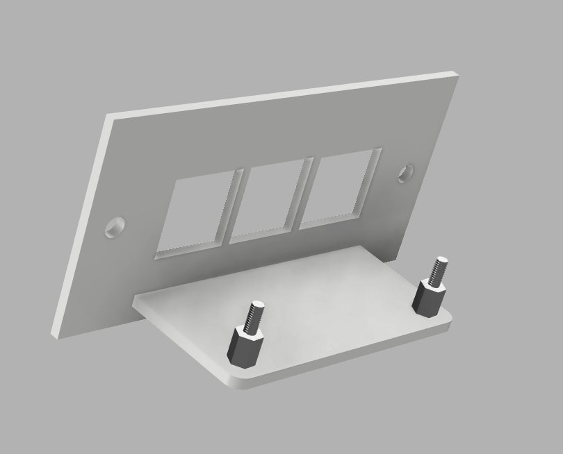 Raspberry Pi 3 DAP 19 inch mount by schinivision | Download free STL ...