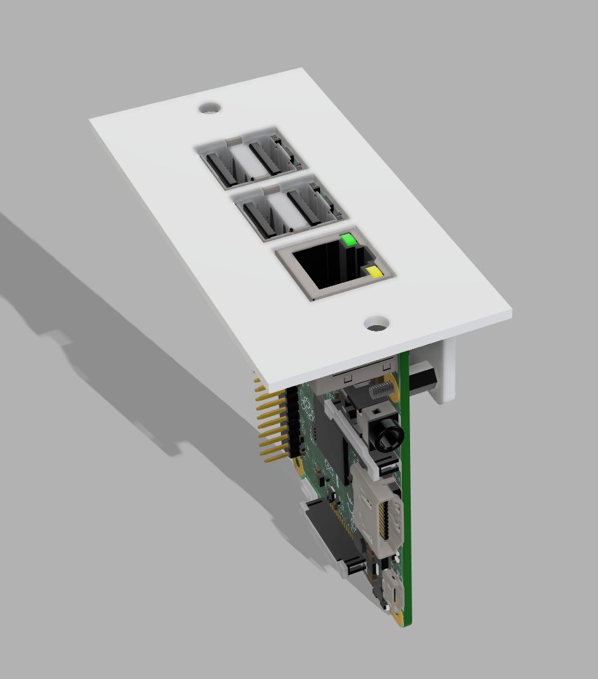 Raspberry Pi 3 DAP 19 inch mount by schinivision | Download free STL ...