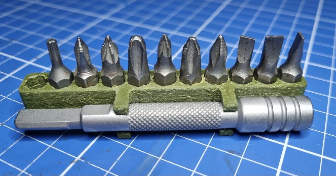 Hex bit holder with Leatherman driver extender by mac310 | Download ...