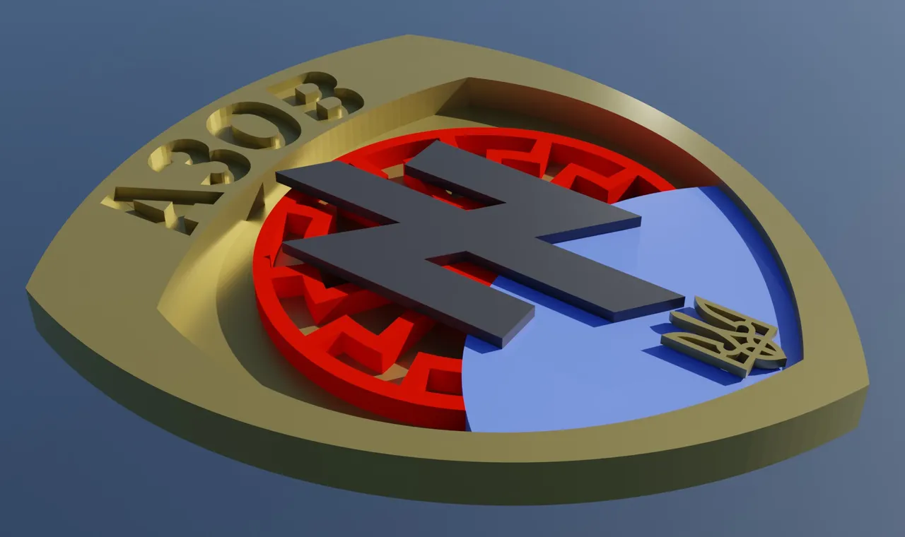 Azov Badge by CdR | Download free STL model | Printables.com