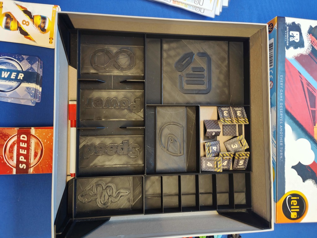 Downforce + 2 expensions Insert / Organizer Board Game by EpicCowMaster ...