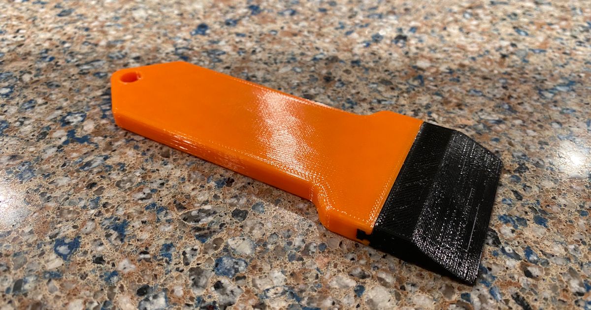 Scraper with solid handle & removable rubber handle by ericsnis ...