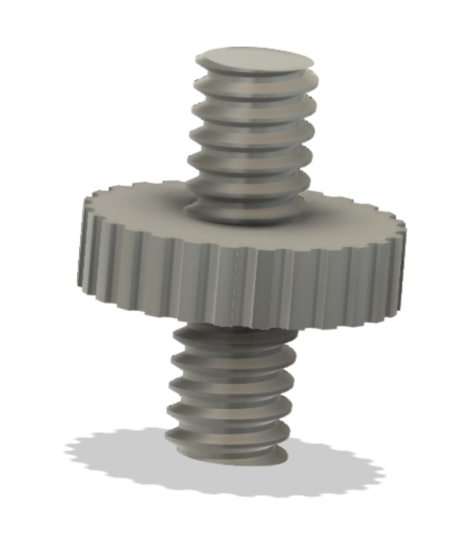 Standard 1/4"-20 Male to Male Screw by Torpi | Download free STL model ...