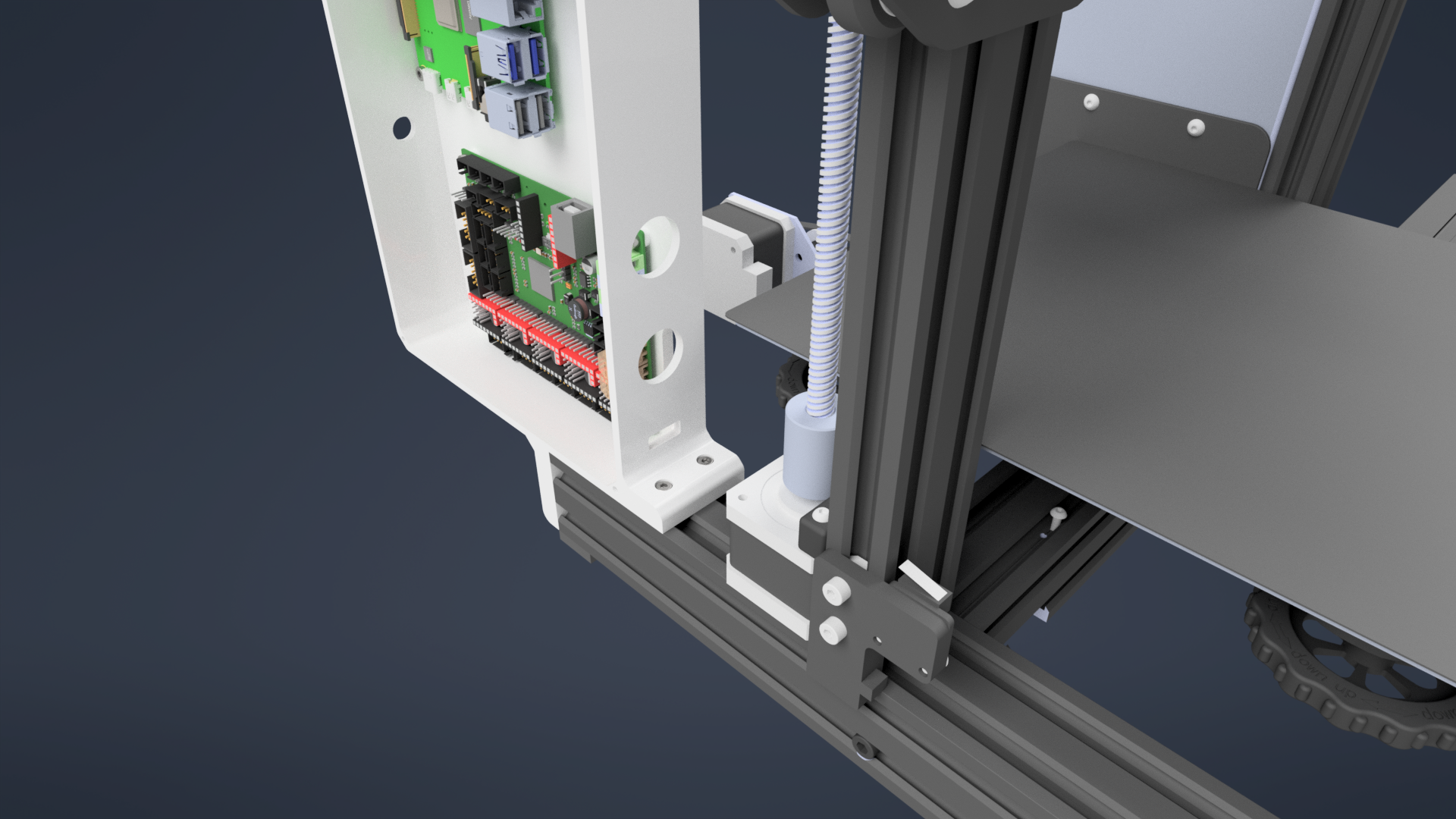 Ender 3 Side Mounted Electronics Box by SourceTraxx | Download free STL ...