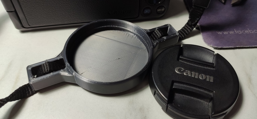 Canon M50 Stock Lens Cap 49mm Holder by yong3dprint | Download free STL ...