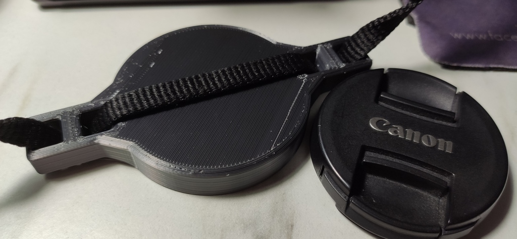 Canon M50 Stock Lens Cap 49mm Holder by yong3dprint | Download free STL ...