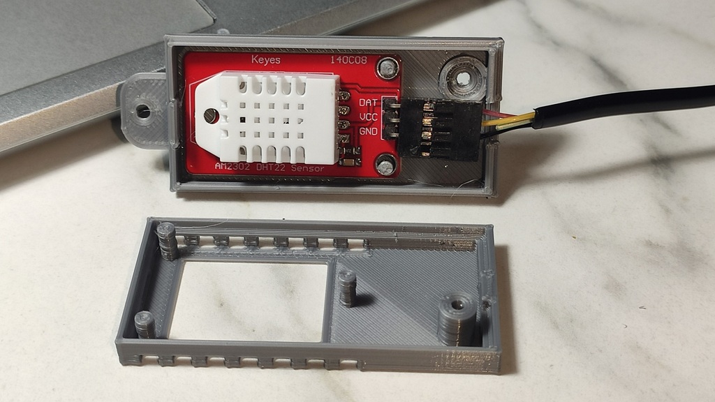 DHT22 PCB Housing Snap Enclosure (Simple Light weight Print !) by ...
