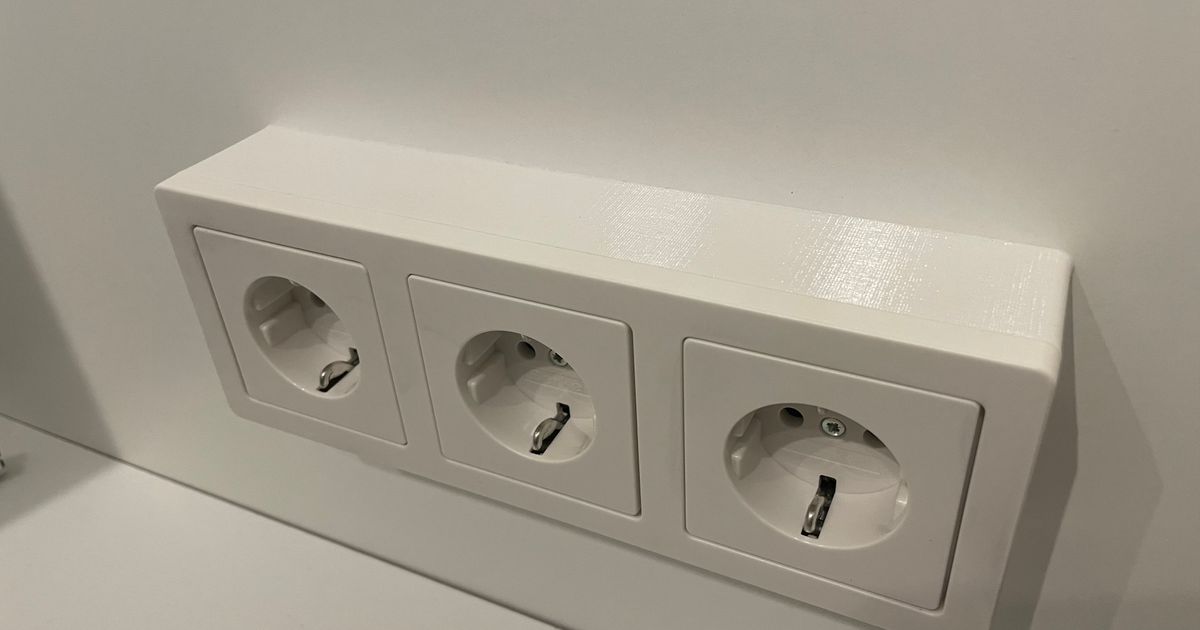 Berker Q1 Triple Single Power Socket Adapter by Remco de Vries ...