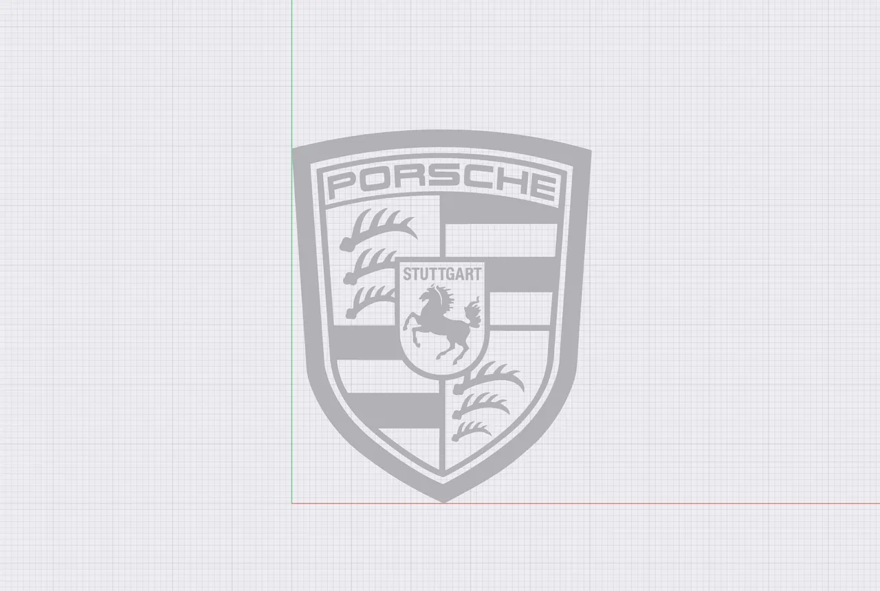 Logo Porsche Noir