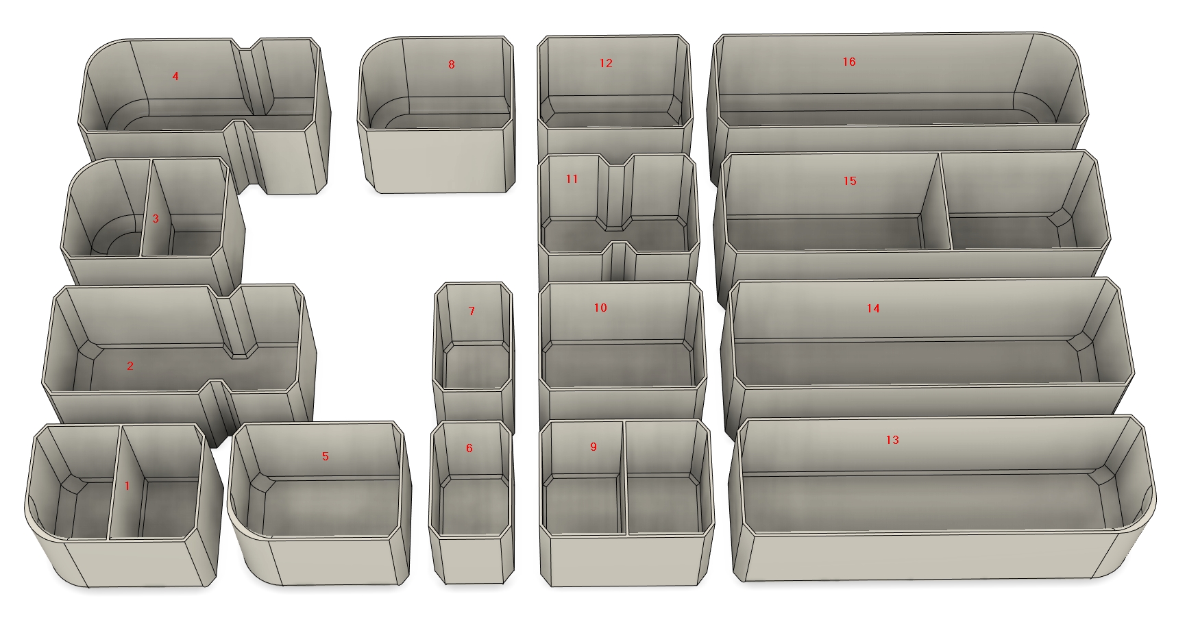Plano 3650 Bin Organizers by LCSteve | Download free STL model ...