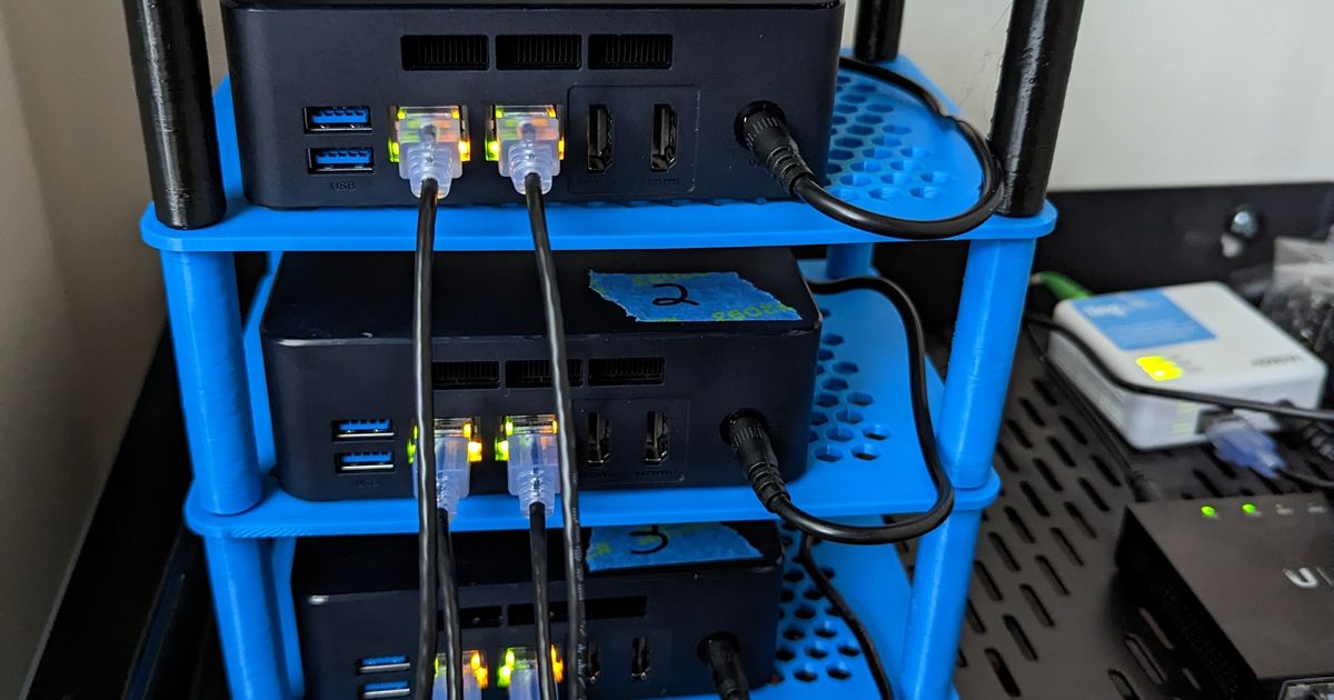 Taller stackable electronics mini - rack by Brent | Download free STL ...