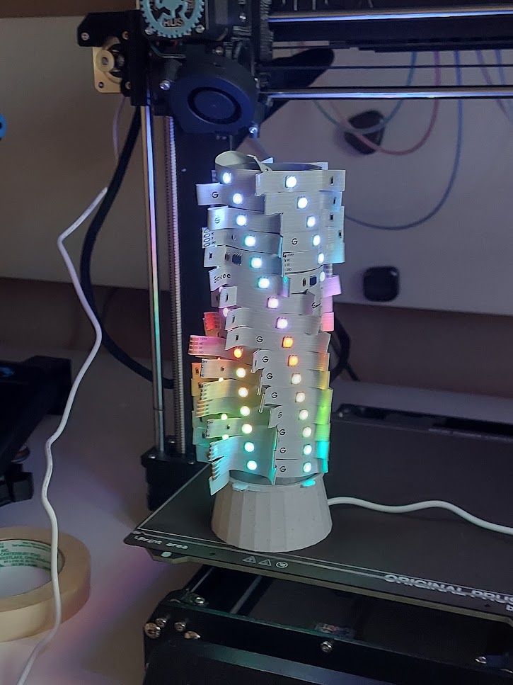 Lithophane Moon Stand for LED Strip (No Glue or Tools) by ValleyGeek ...