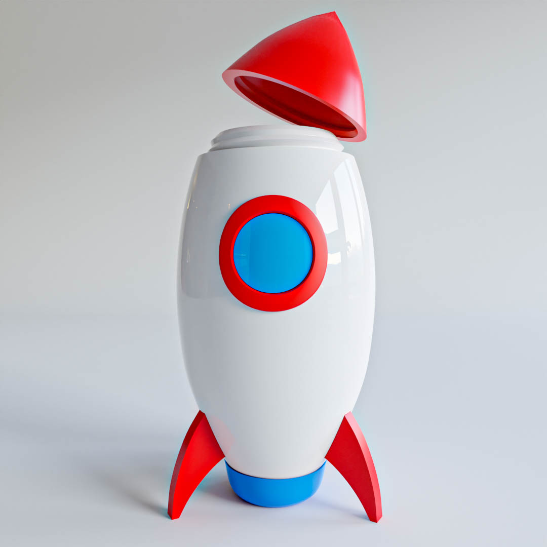 Container space rocket by MATB | Download free STL model | Printables.com