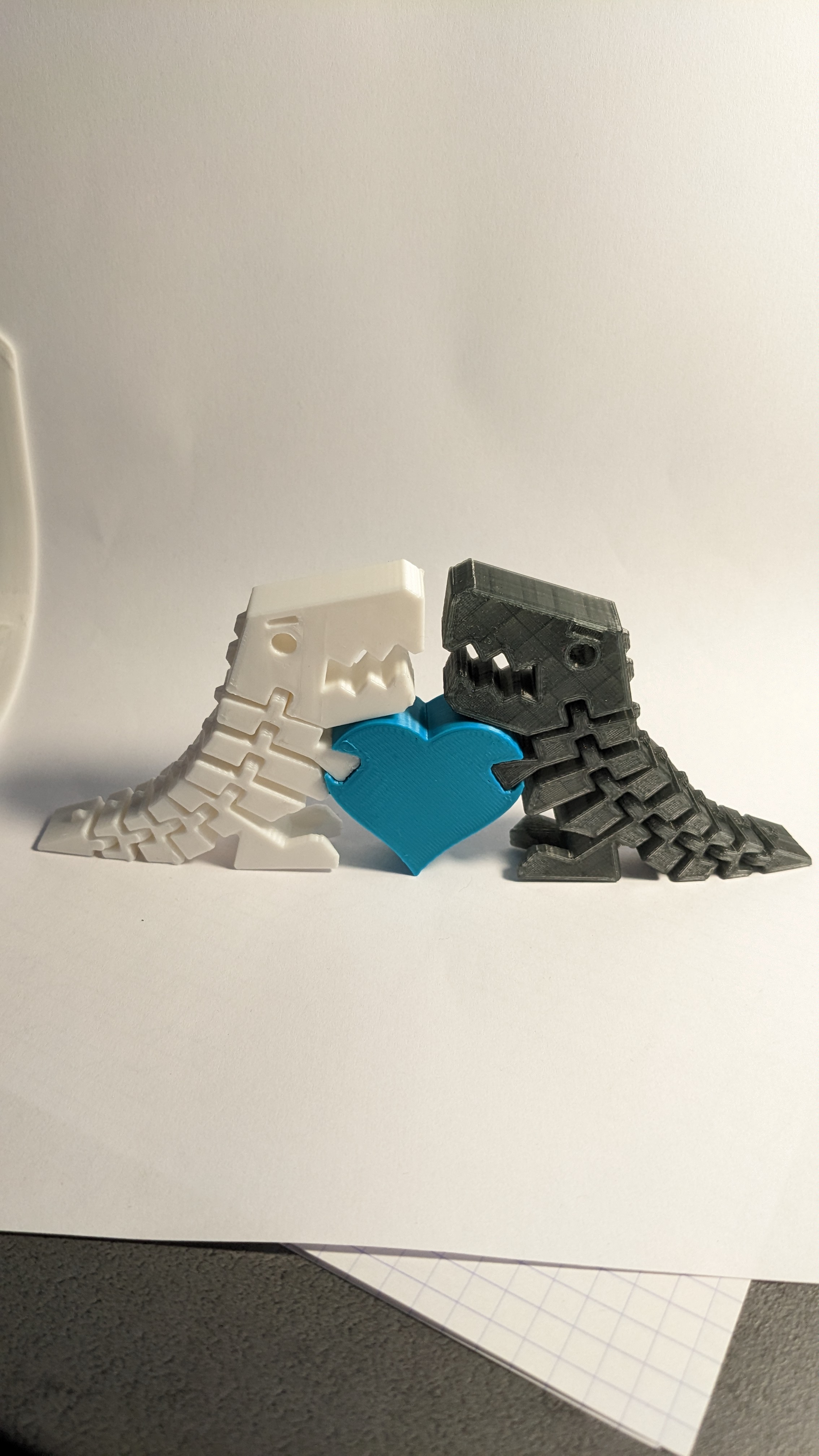 Flexi rex with heart by Antoine Tricot | Download free STL model ...