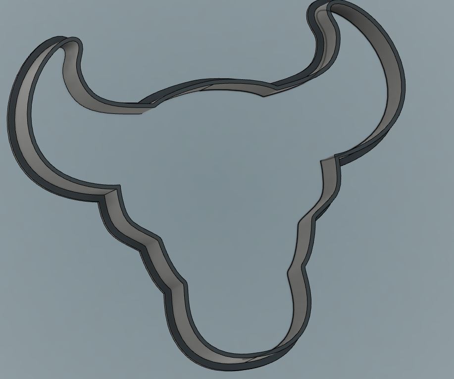 Western Bull Cookie Cutter by Johnny3DV | Download free STL model ...