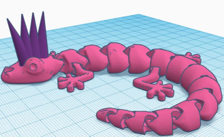 Punk Lizard by Printer-2.0 | Download free STL model | Printables.com
