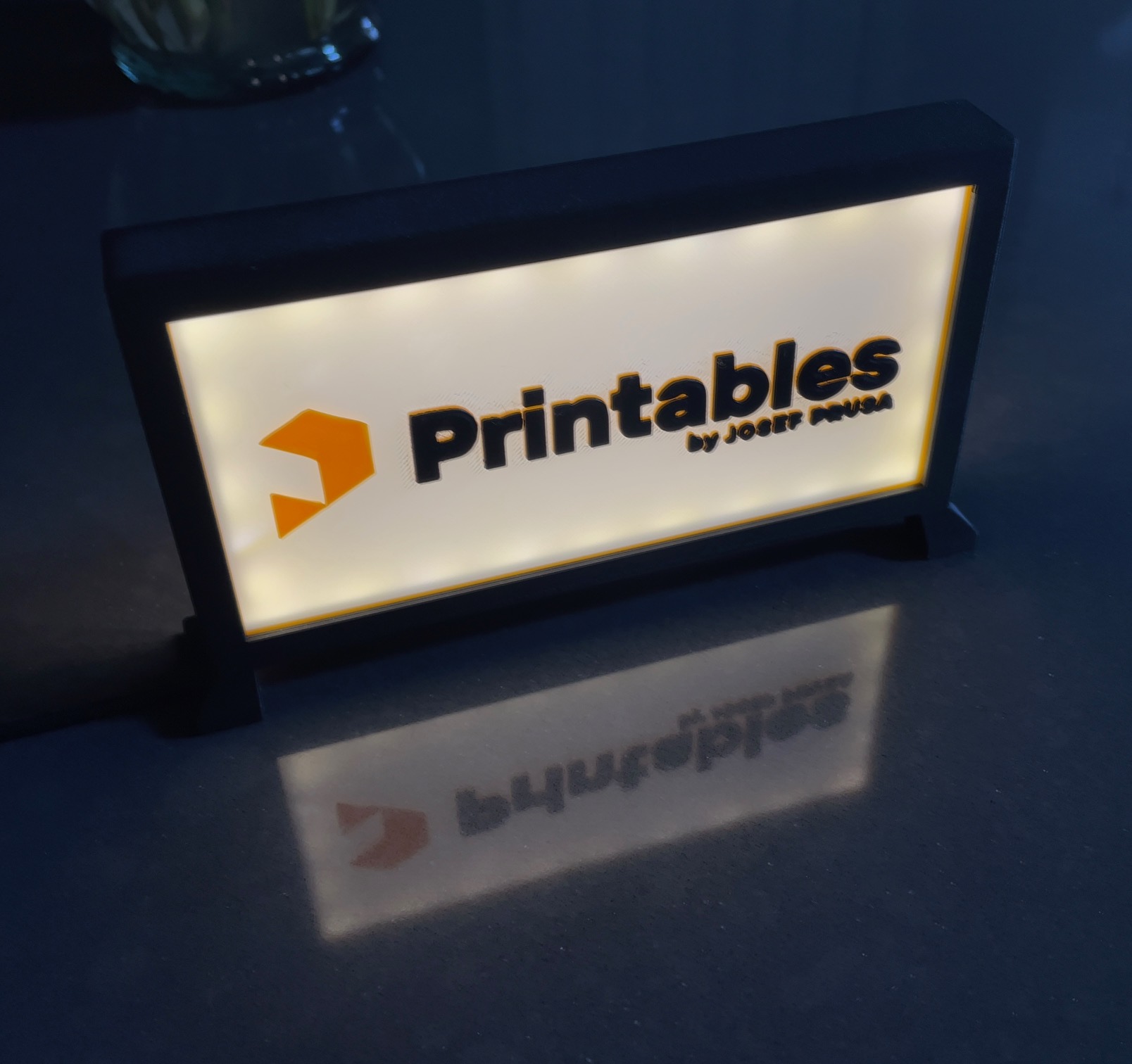 LED sign with interchangeable 150x75mm plaque by illegible | Download ...