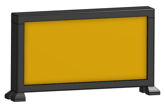 LED sign with interchangeable 150x75mm plaque by illegible | Download ...