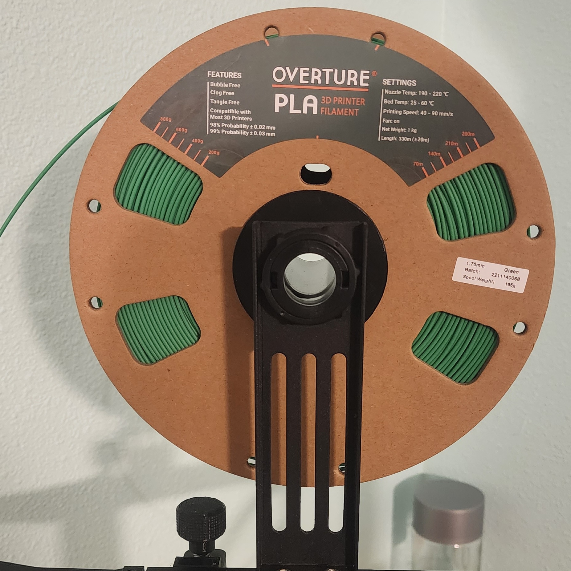 Overture Filament Spool Insert by Ghettoblasta | Download free STL ...