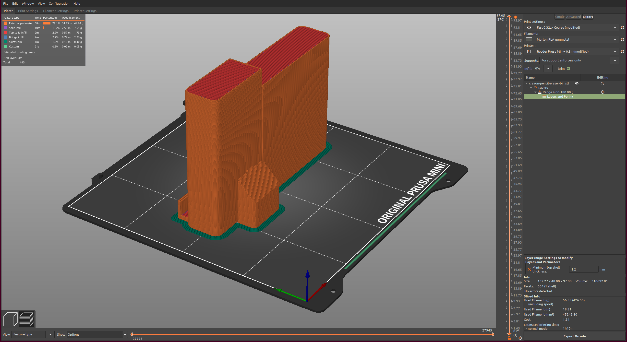 Hooked Bin for Crayons, Pencils, & Eraser by Jérémy Reeder | Download ...