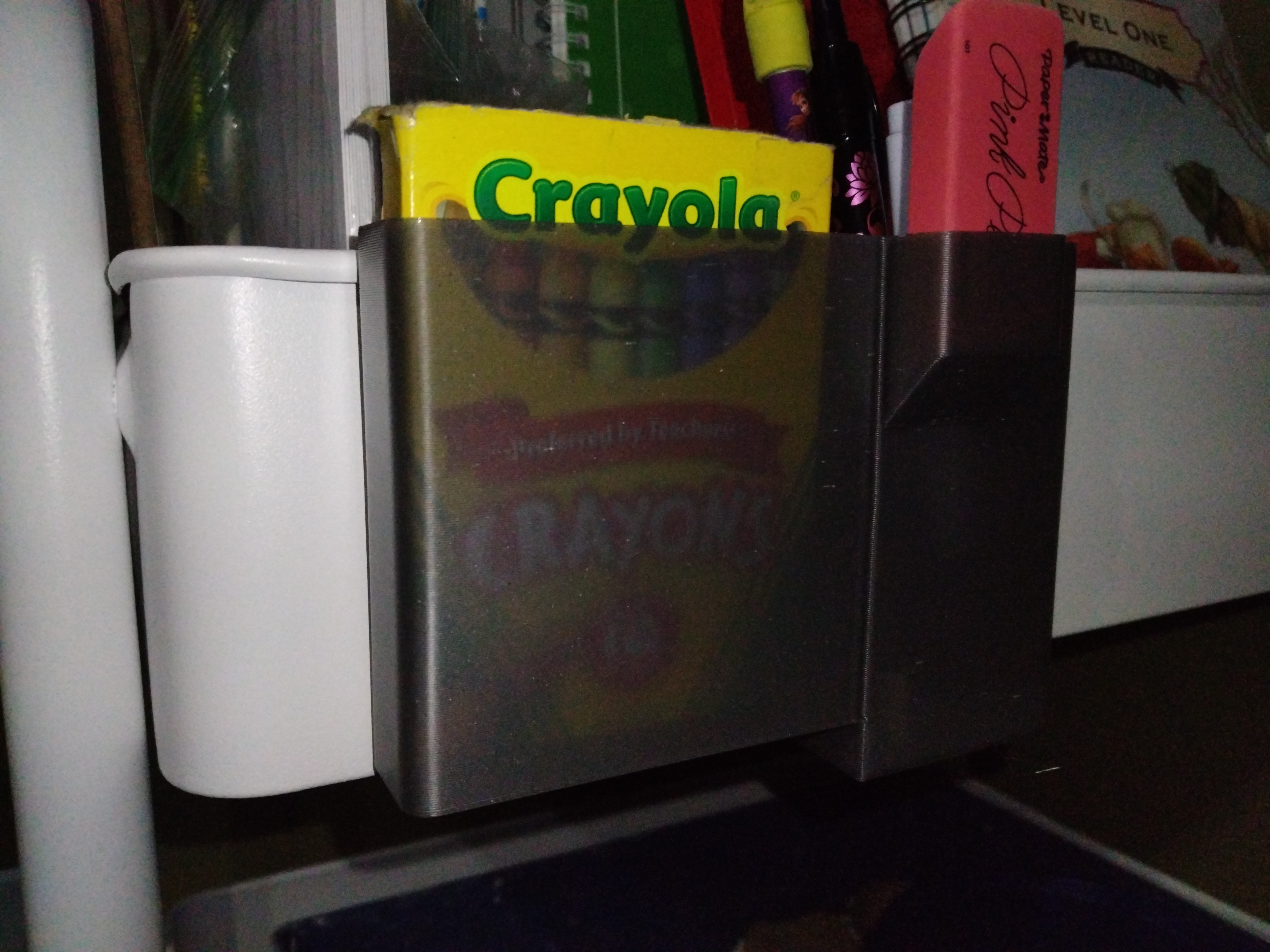 Hooked Bin for Crayons, Pencils, & Eraser by Jérémy Reeder | Download ...