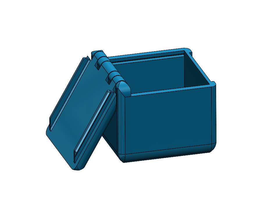 Print-In-Place Parametric Hinged Locking Box by povsky | Download free STL model | Printables.com