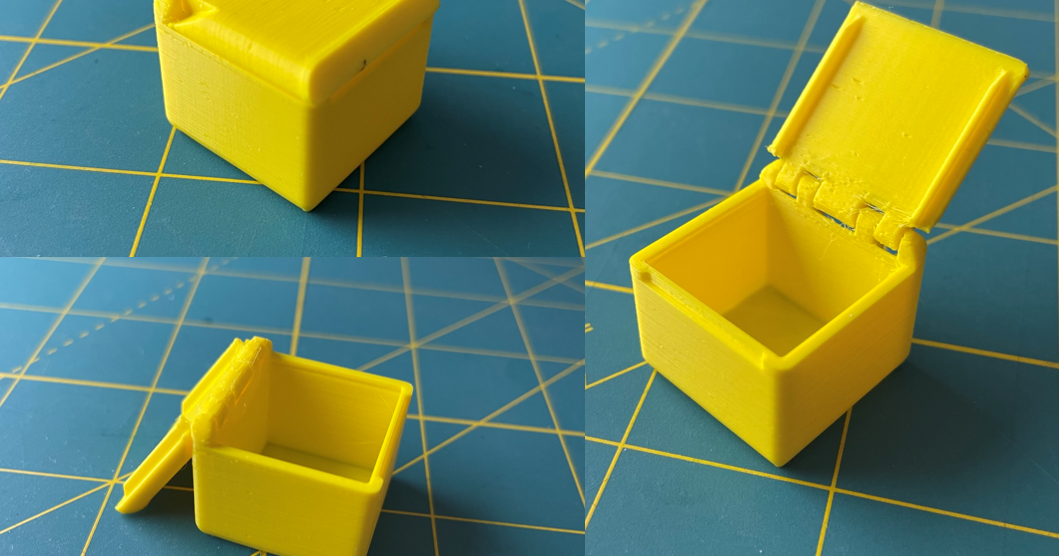 Print-In-Place Parametric Hinged Locking Box by povsky | Download free ...