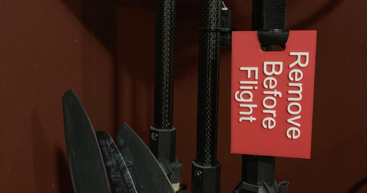 Remove before flight tag. by KevinWRay | Download free STL model ...