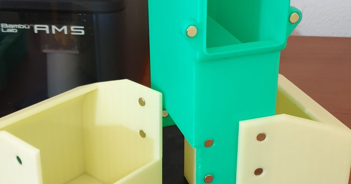 Bambu poop chute material divider(functional) by Danut Andres | Download free STL model ...