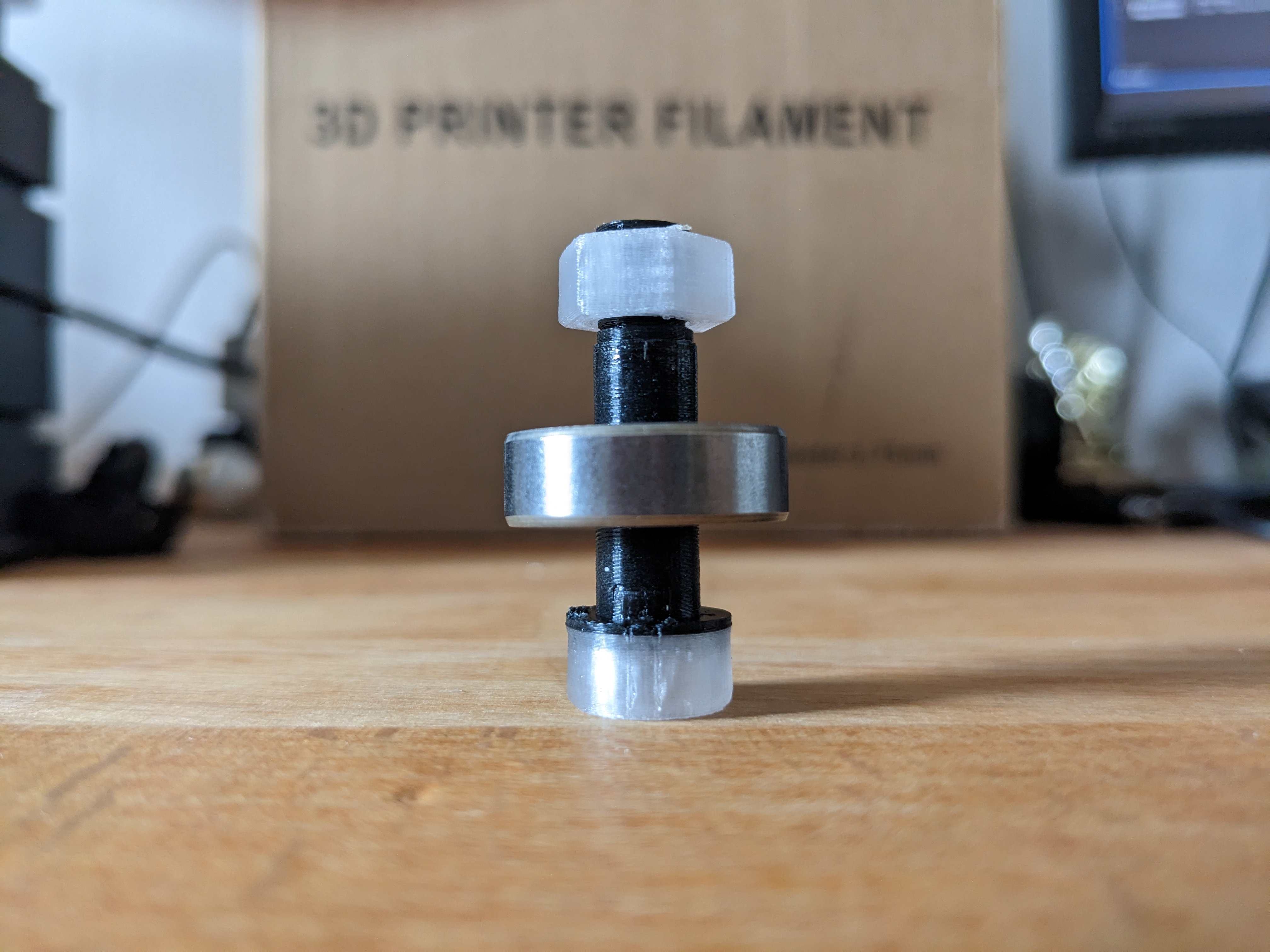 Bolt/axel for 608 bearing by Petr Mezník | Download free STL model ...