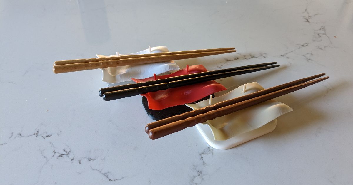 Levitating Chopstick holder (no support) by Morgan West | Download free ... Levitating Chopstick holder (no support) by Morgan West | Download free ...