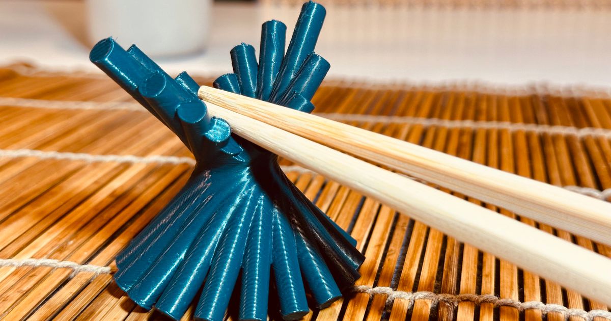 Chopstick Stand Cylinder Blossom by franzernst | Download free STL ...