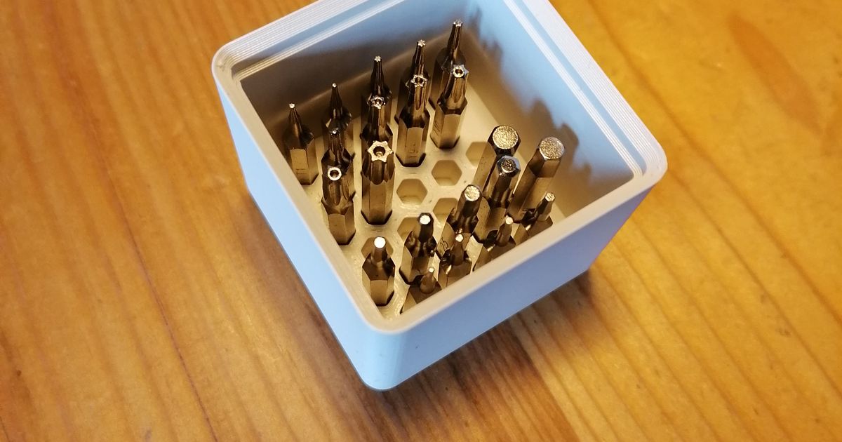 Gridfinity 4mm Hex Bit Storage von Elektronik Workshop | Kostenloses ...