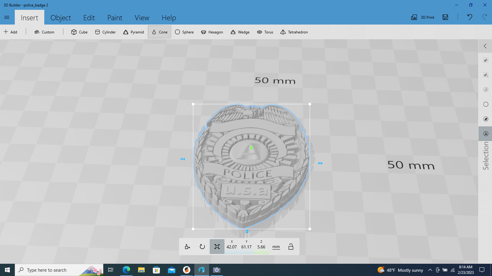 police badge by Gabriels 3D models | Download free STL model ...