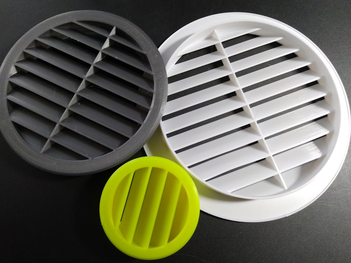 Round Vent Cover - Parametric by Luxor | Download free STL model ...
