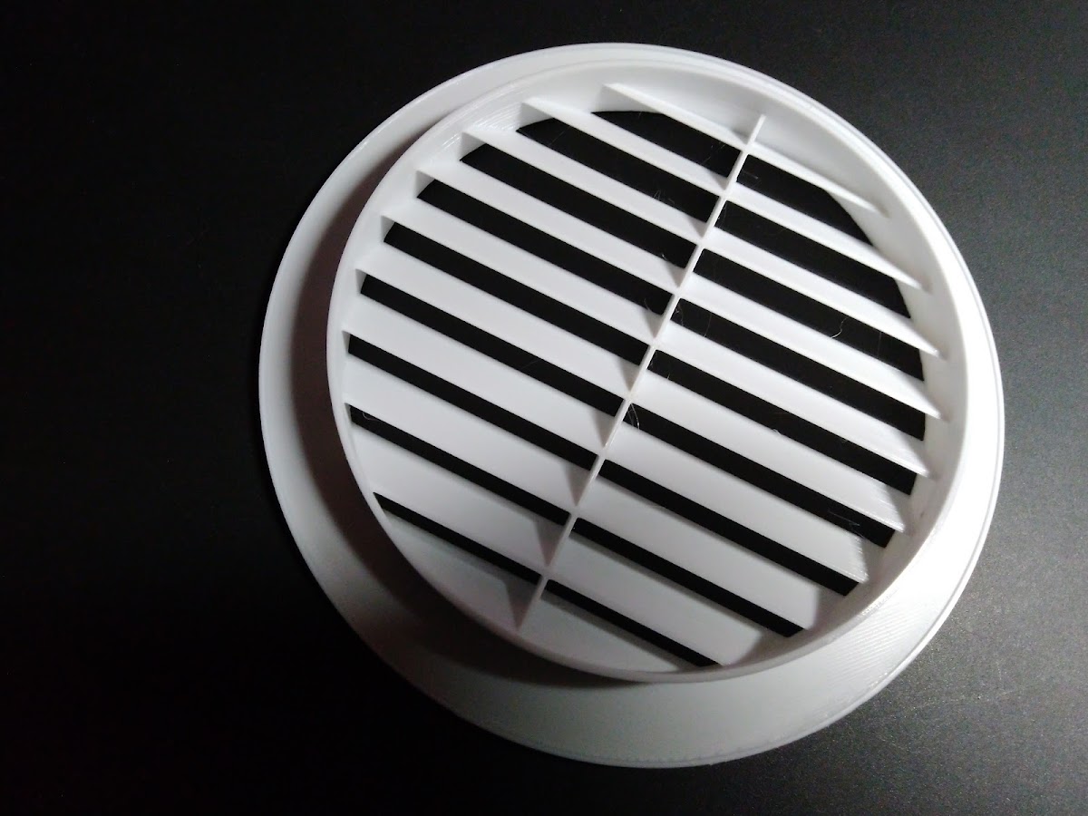 Round Vent Cover - Parametric by Luxor | Download free STL model ...