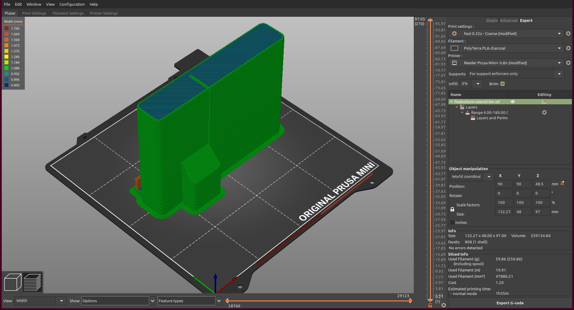 Hooked Bin for Utensils & Eraser by Jérémy Reeder | Download free STL ...