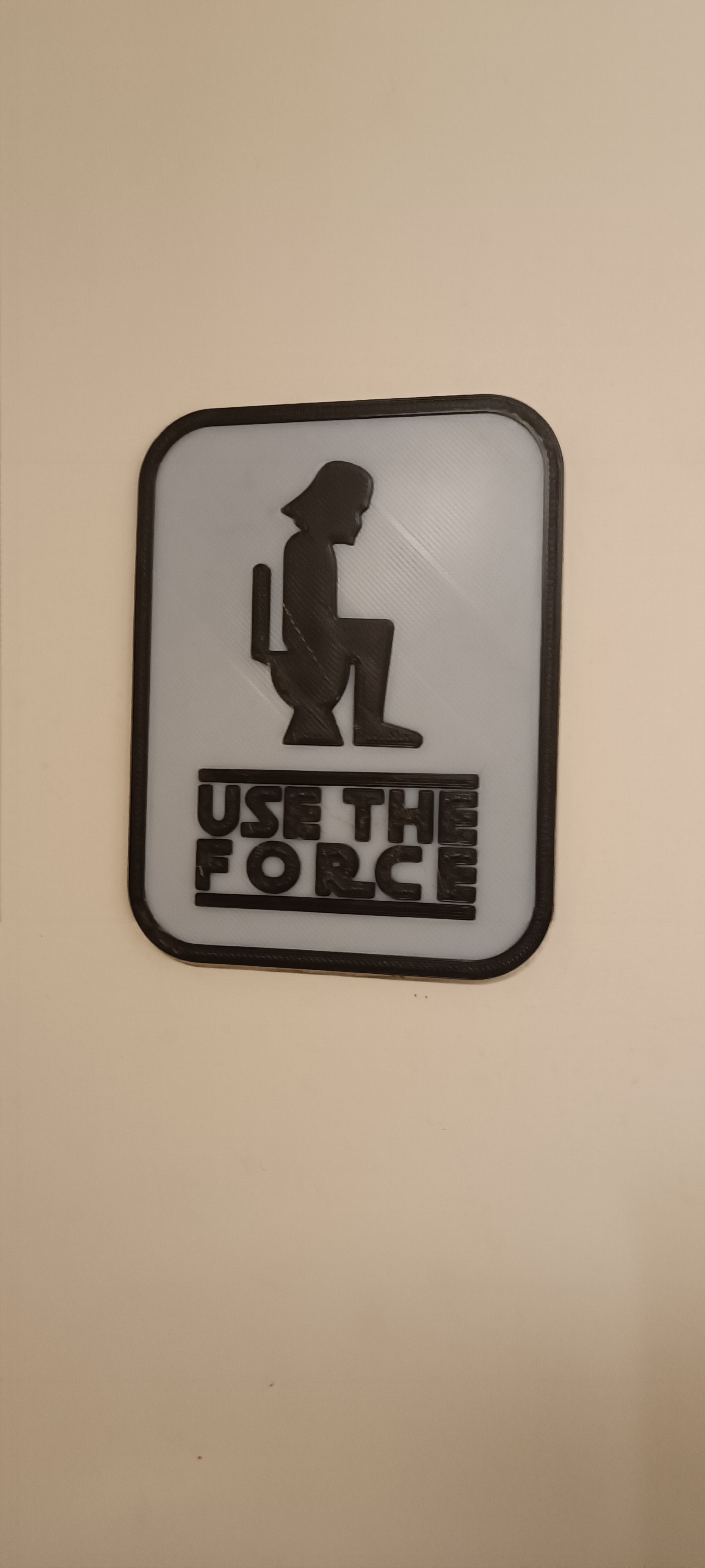 use the force bathroom sign by nismodude | Download free STL model ...