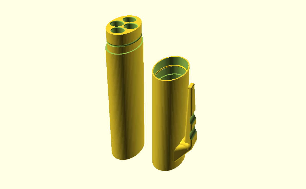 Travel Chopstick Case with Rest by zounds | Download free STL model ...