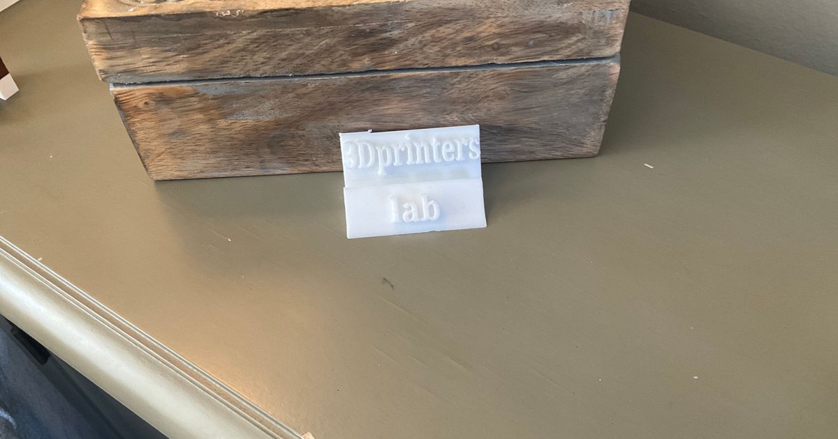Sign for 3-D printing lab by Crater Kingdom | Download free STL model ...