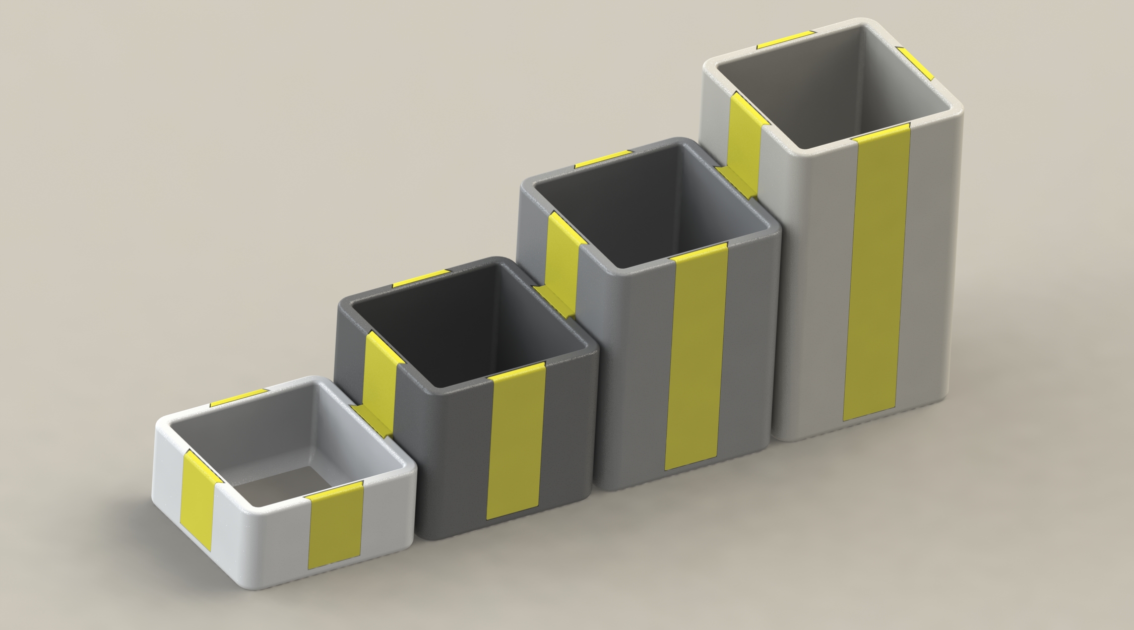 Catch-All Trays / Desk organizer - height variants remix by HribaDesign ...