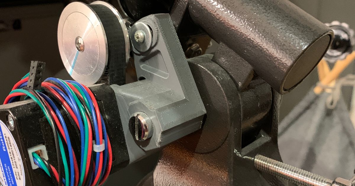 Telescope EQ-2 RA Stepper Adapter by JR | Download free STL model ...