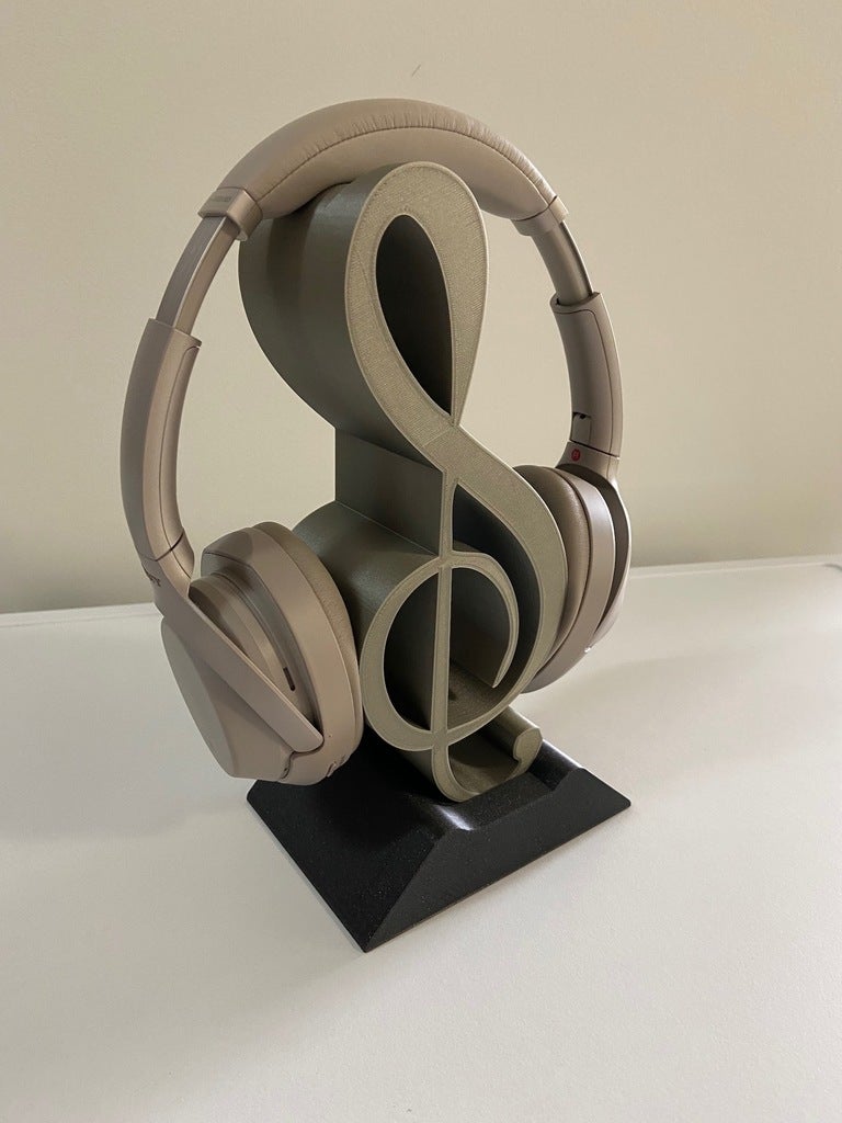 Headphone Stand Treble Clef por muddymaker | Descargar modelo STL ...